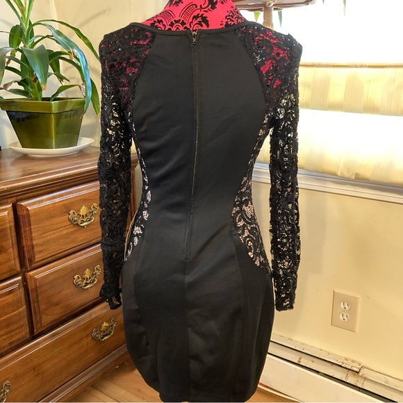 BCX | Dresses | Black Lace Bodycon Dress | Poshmark